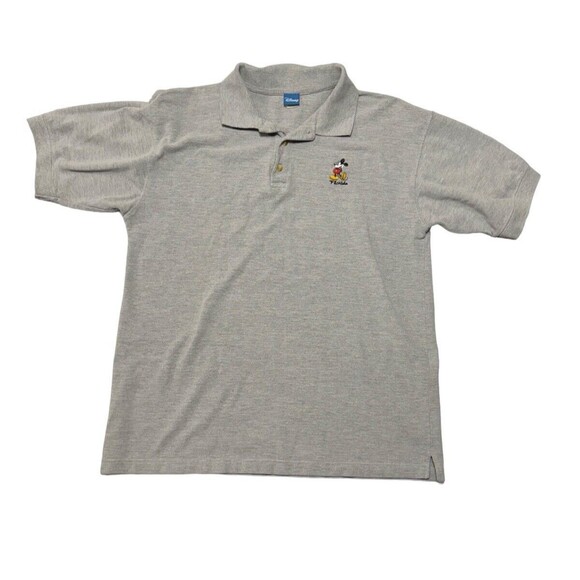 Walt Disney | Shirts | Disney Mens Large Gray Polo Walt Disney World ...